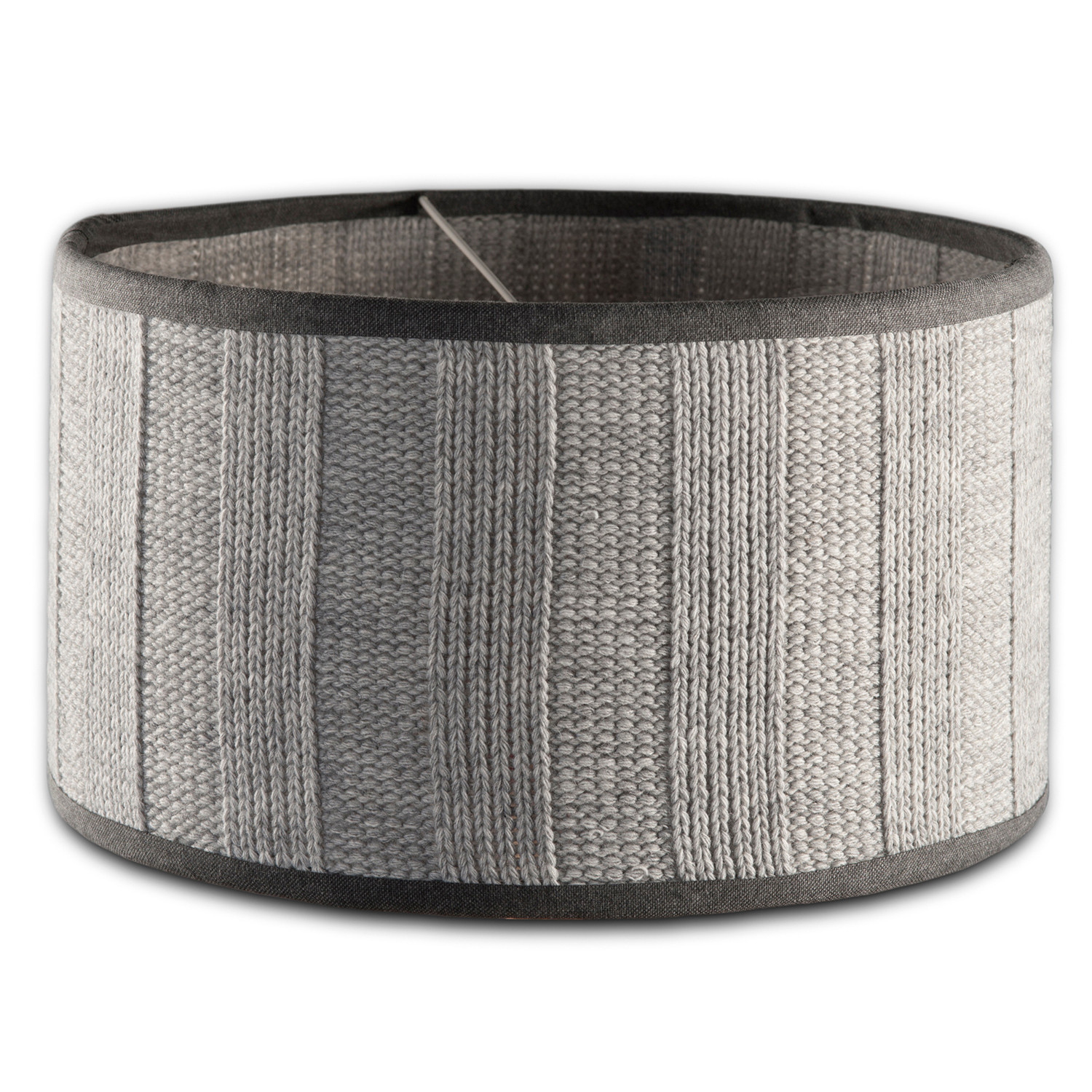 Knit Factory 6x6 Rib Lampenkap - Licht Grijs - Ø35 cm - Knit Factory ...