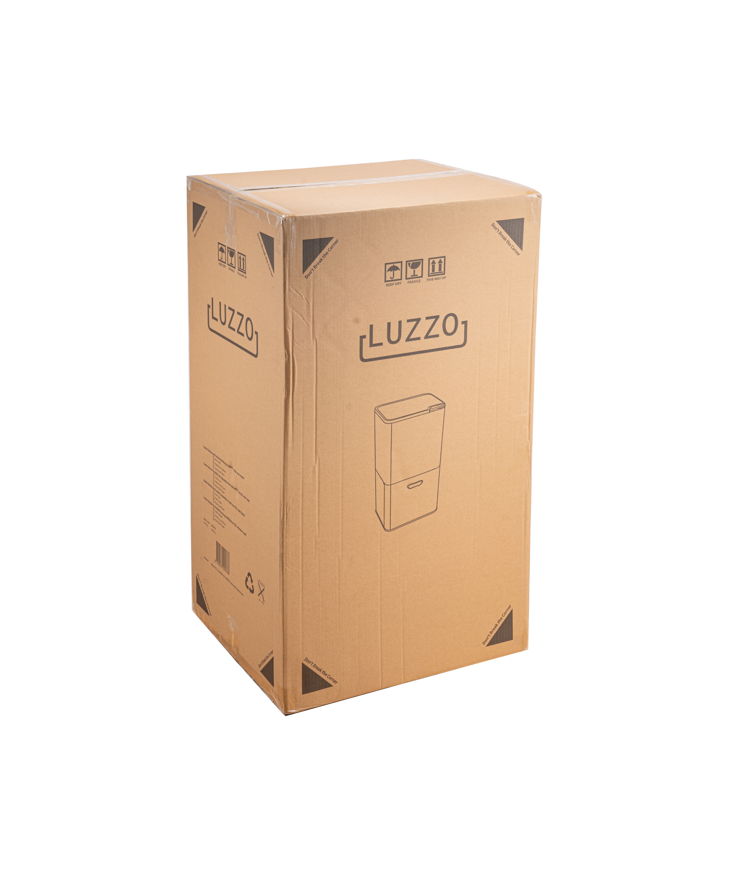 Luzzo® Kansas Push Prullenbak 63 liter Afvalscheiding 4 vakken - Afval ...