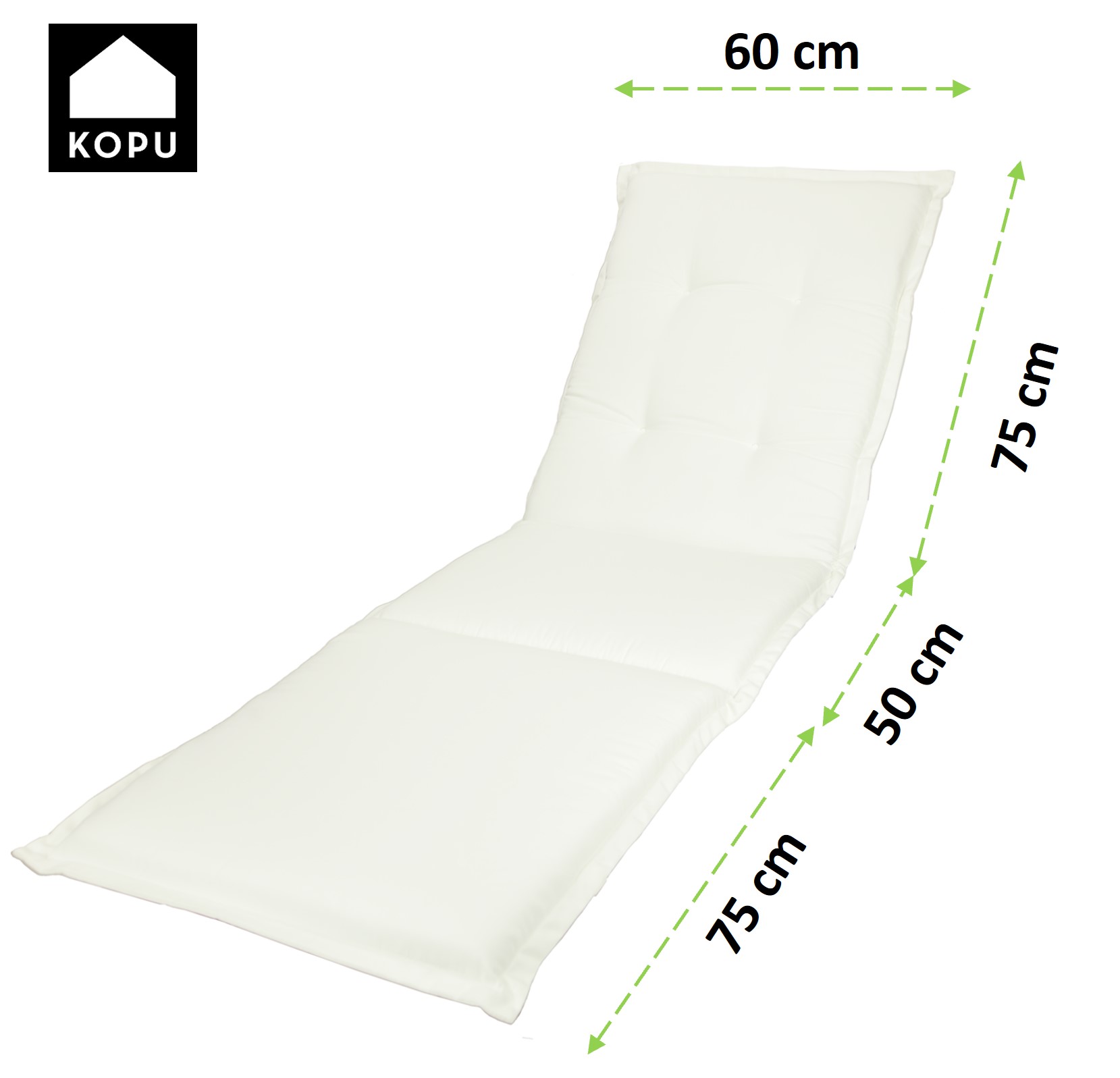 Kopu® Prisma Duke Blue Ligbedkussen - Hoogwaardig tuinkussen - Kopu ...