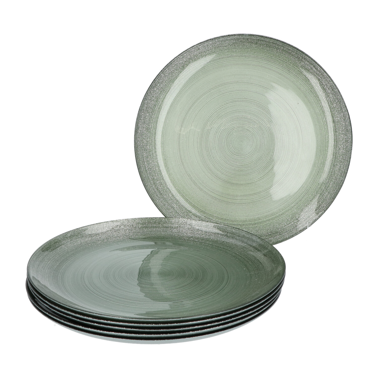 6-persoons Green Jem Servies Glas - 12 delig Servies - Groen - Secret ...