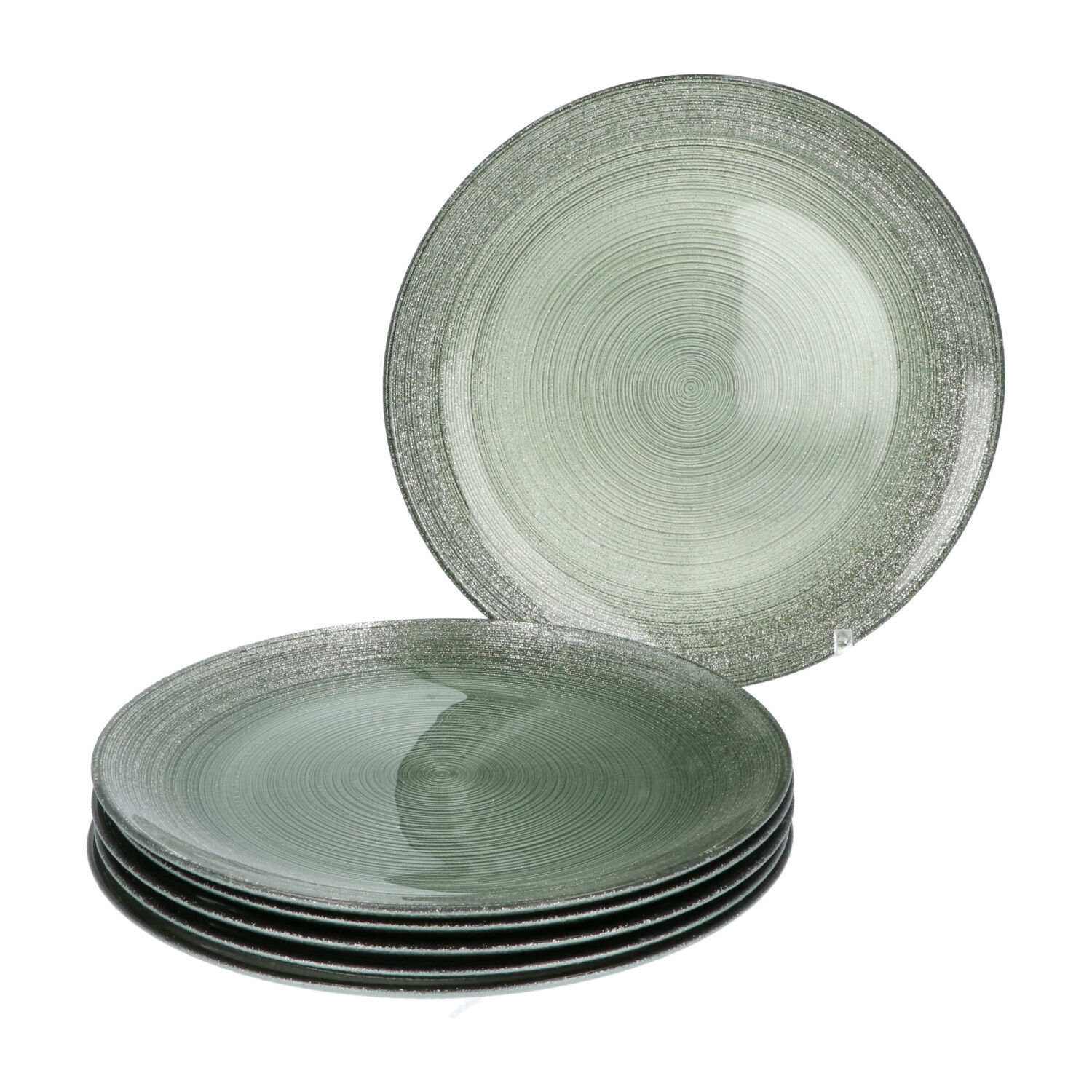 6-persoons Green Jem Servies Glas - 12 delig Servies - Groen - Secret ...