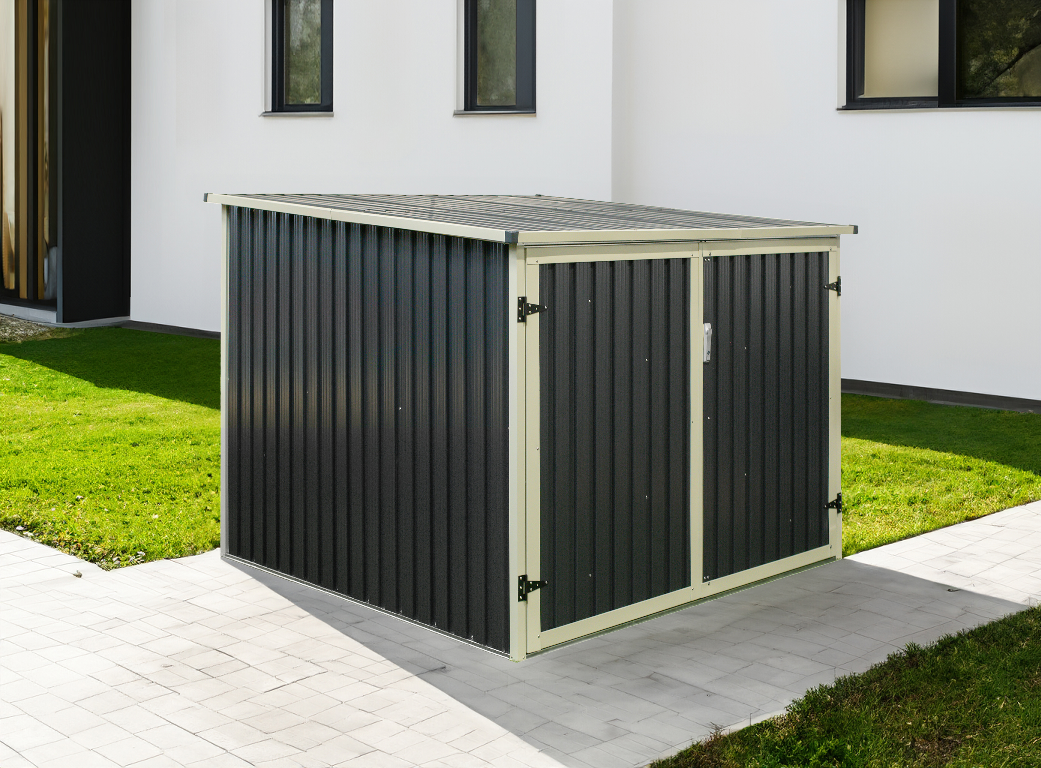 Westmann Fietsenberging - fietsen opslag 200x203x158 cm - Antraciet ...